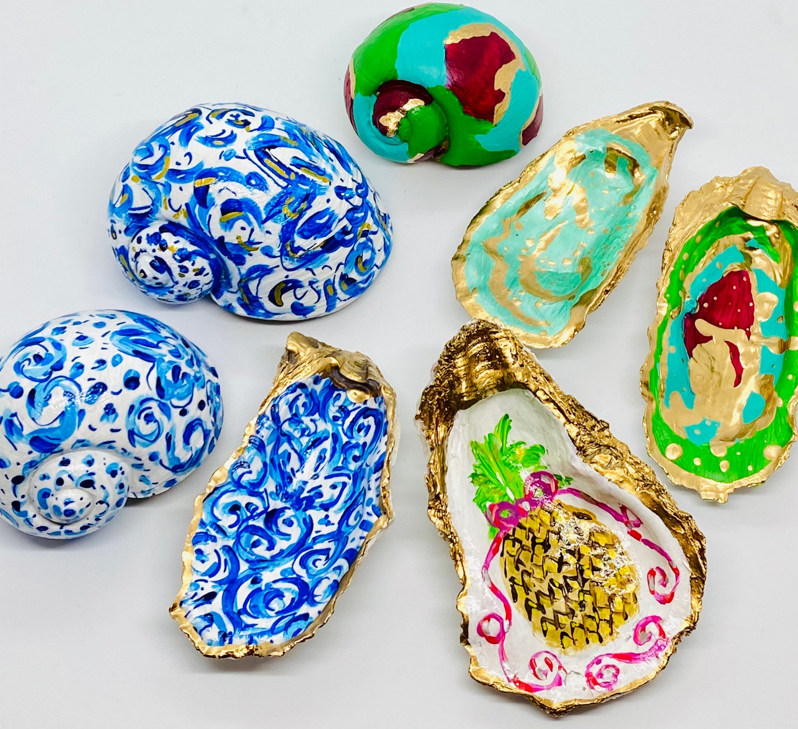 Hand painted Giant Snail Shell | Etsy