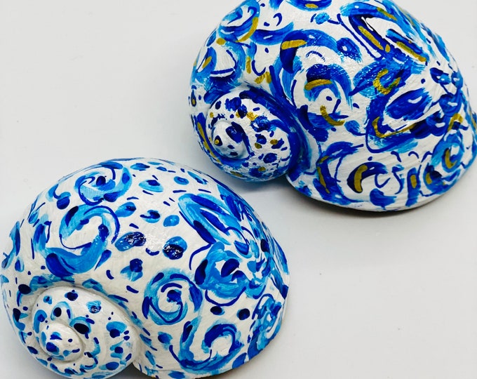 Hand Painted Giant Snail Shell - Etsy