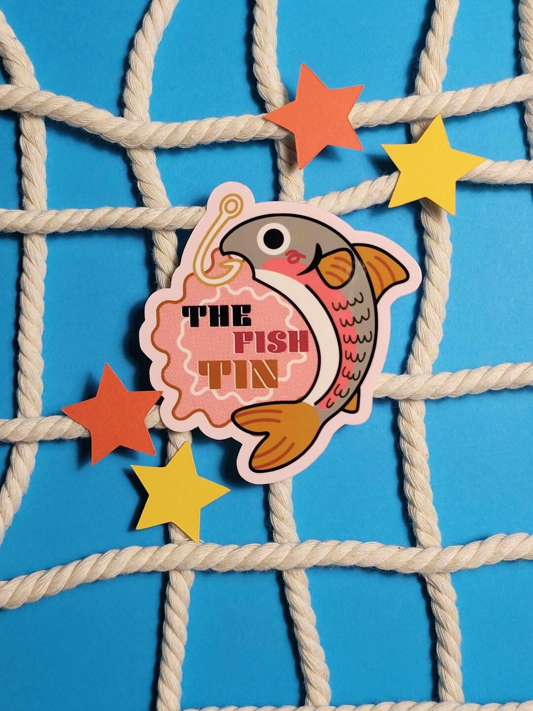 Fish Tin Logo Sticker - Etsy