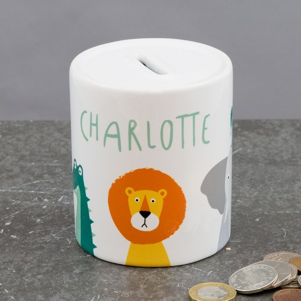 Safari Piggy Bank - Etsy