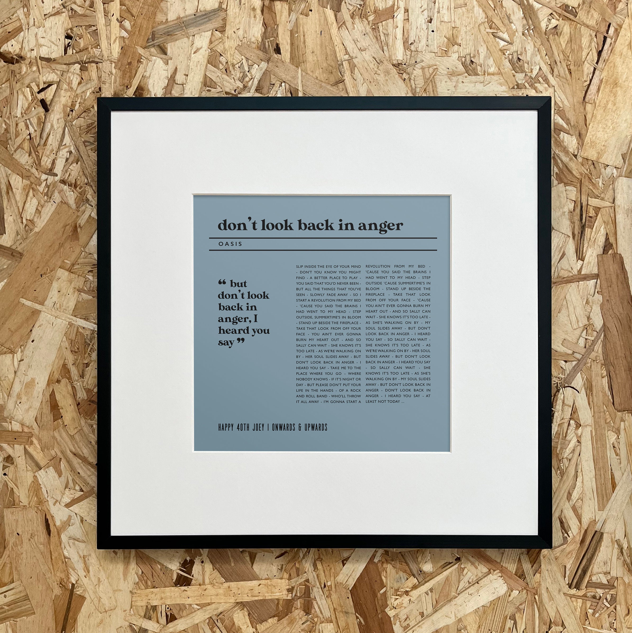 Song Lyrics Print Personalised Any Words Custom First Dance | Etsy