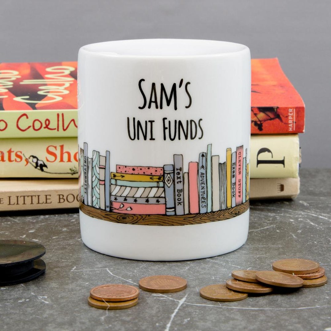 Personalized Uni Fund Money Box: Literature Books Theme - Etsy
