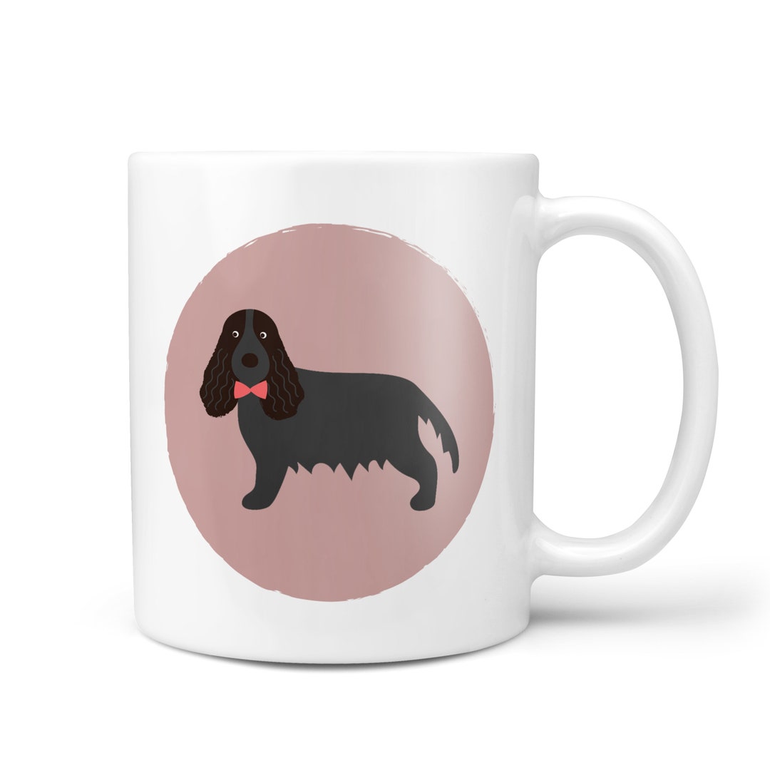 Personalised Black Cocker Spaniel Mug: Funny Father's Day Gift for Dog ...