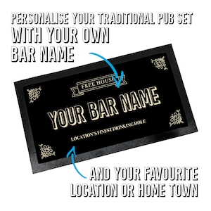 Personalised Home Bar Set Gift Idea for Dad - Fathers Day Gift - Custom ...
