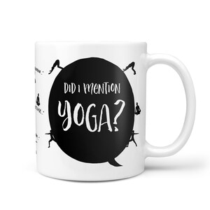 Personalised Yoga Mug With Yoga Salutation Print | Yoga Gift for Yogi ...