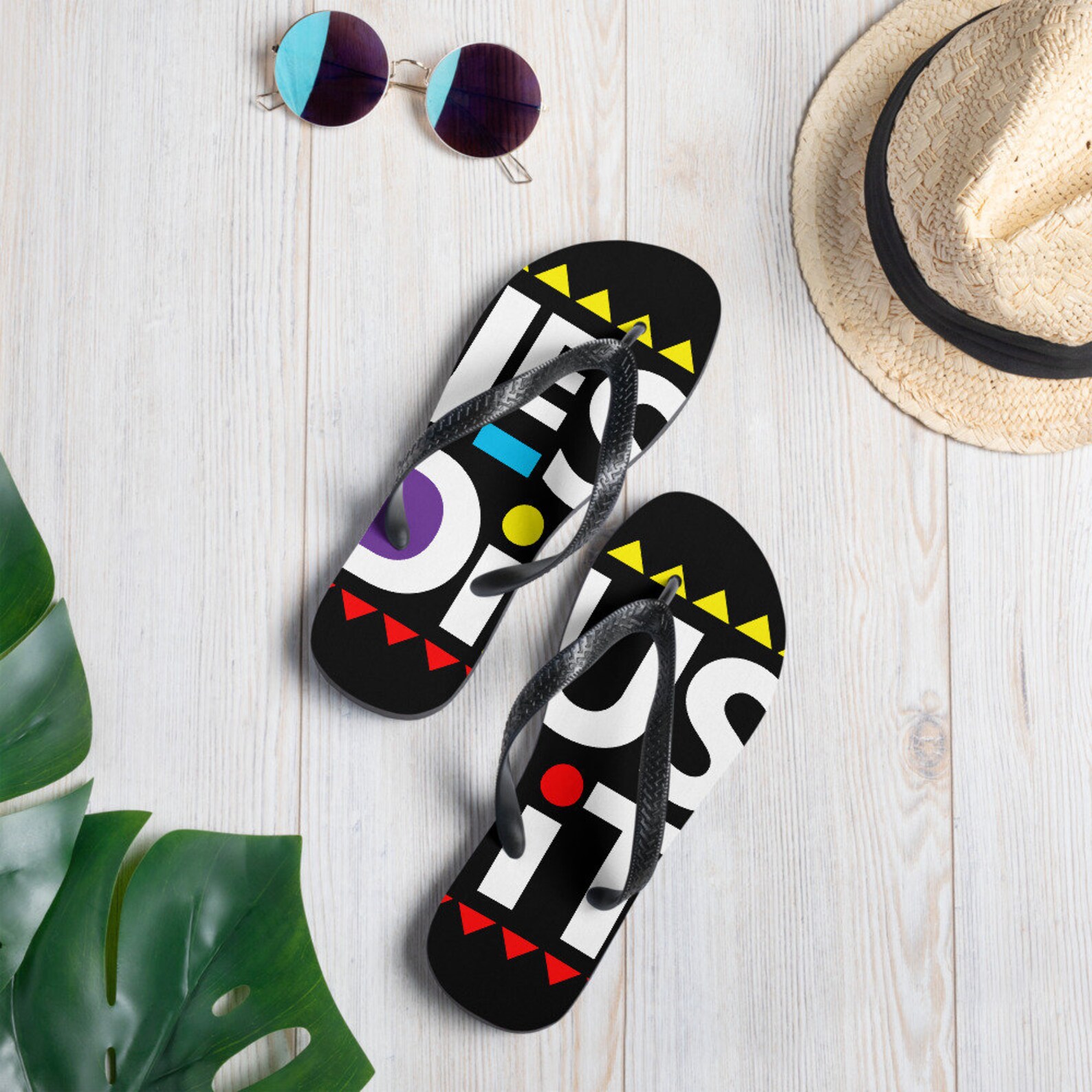 Jesús lo hizo Flip-Flops Chanclas de playa Ropa cristiana - Etsy España