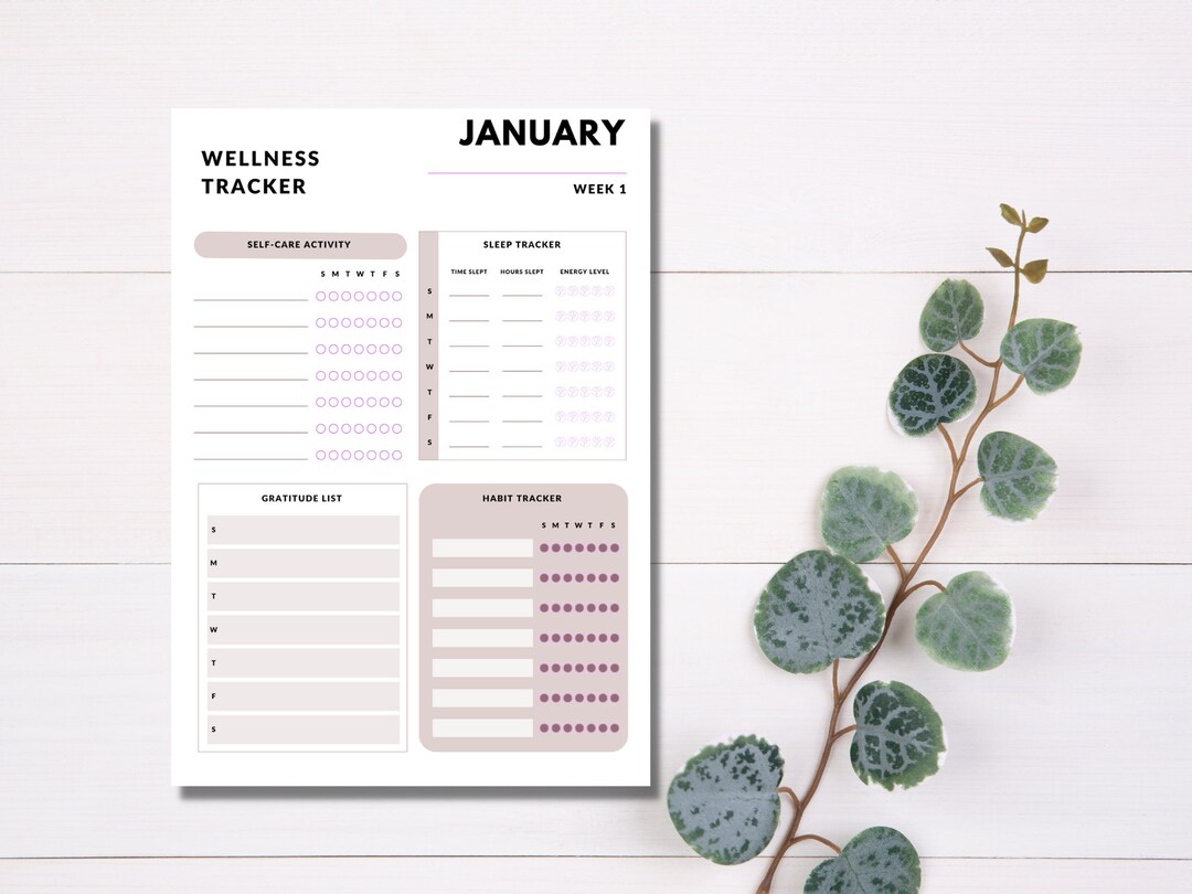 Printable Health Planner Bundle - Your Path to Wellness - Etsy