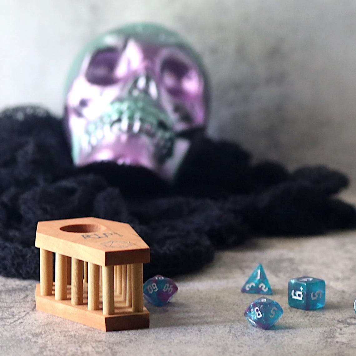 Spooky Coffin Dice Jail, RIP Casket Dice Cage, TTRPG Dnd Player Gift ...