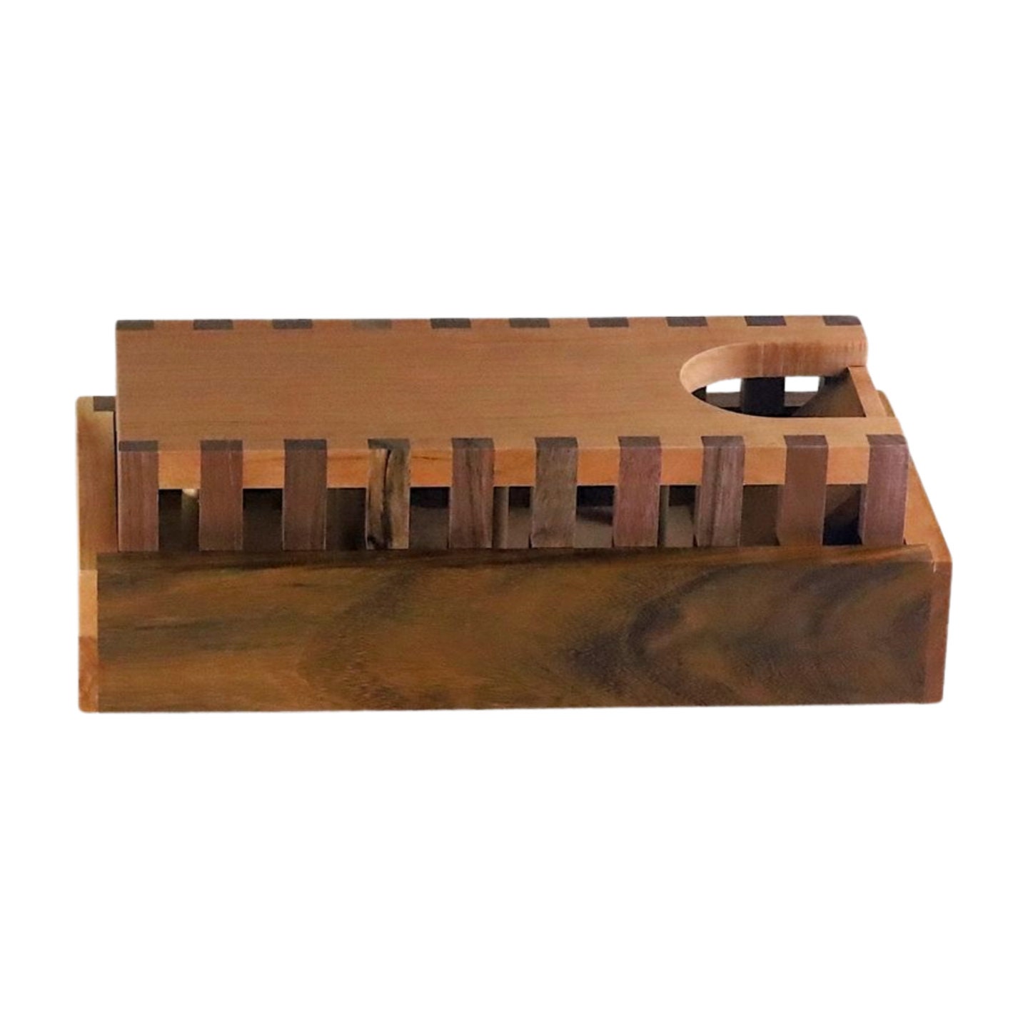 Cherry and Walnut Classic Dice Tower With See-through Skeleton Design ...