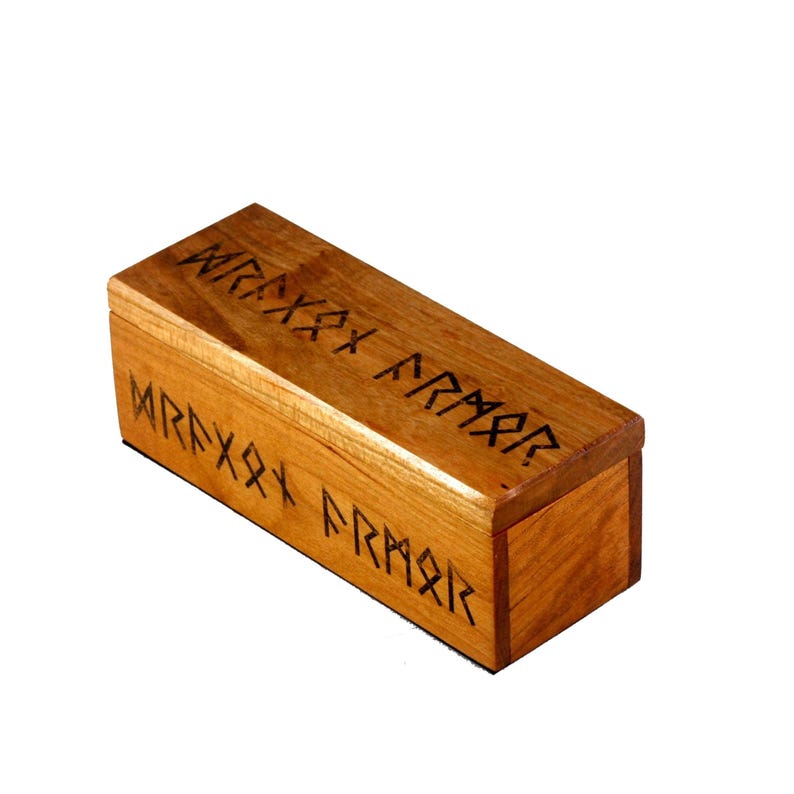 Dnd Dice Vault With Norse Runes for TTRPG, Magnetic Dice Storage Case ...