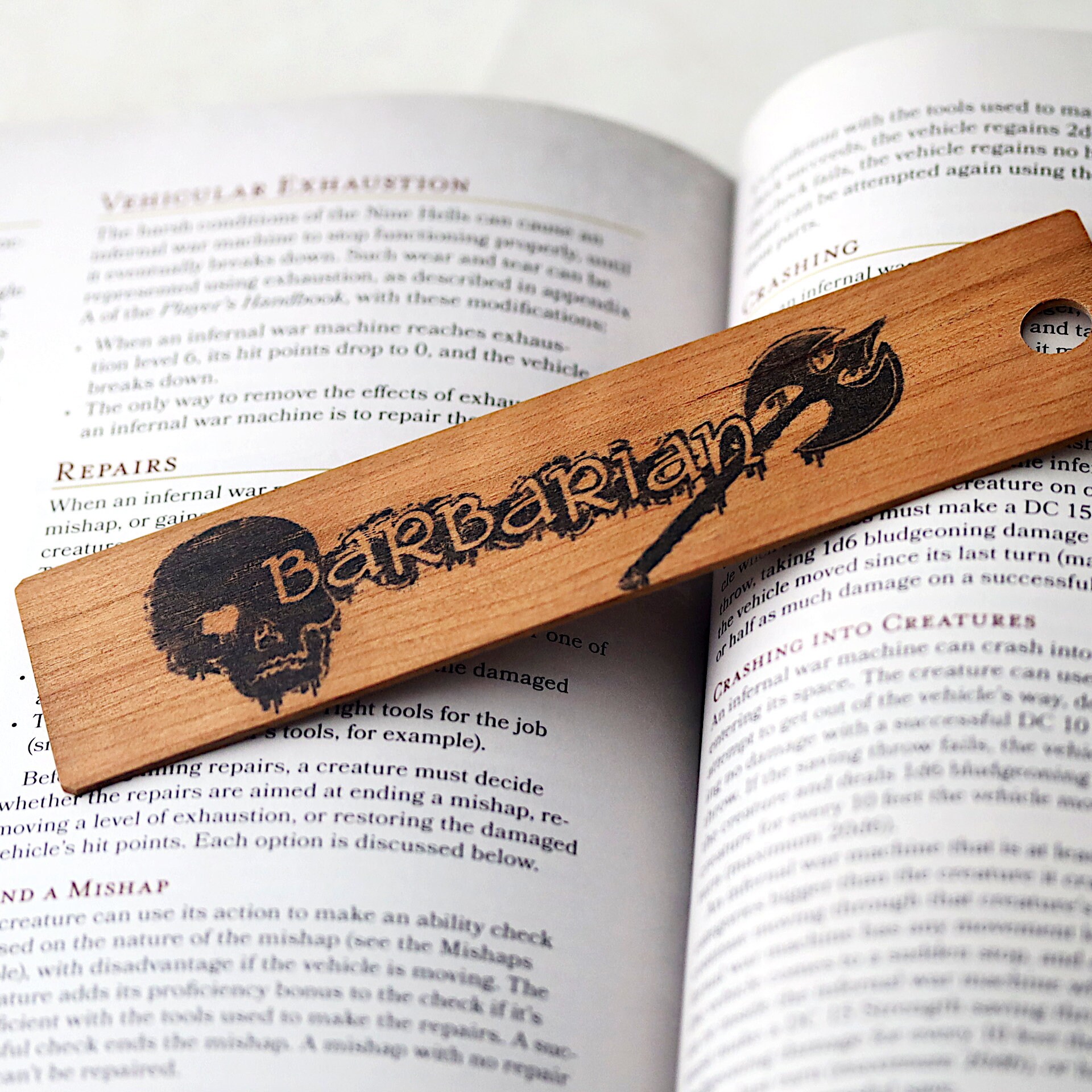 Dnd Classes Wooden Bookmark: Barbarian, Bard, Cleric, Druid, Fighter ...