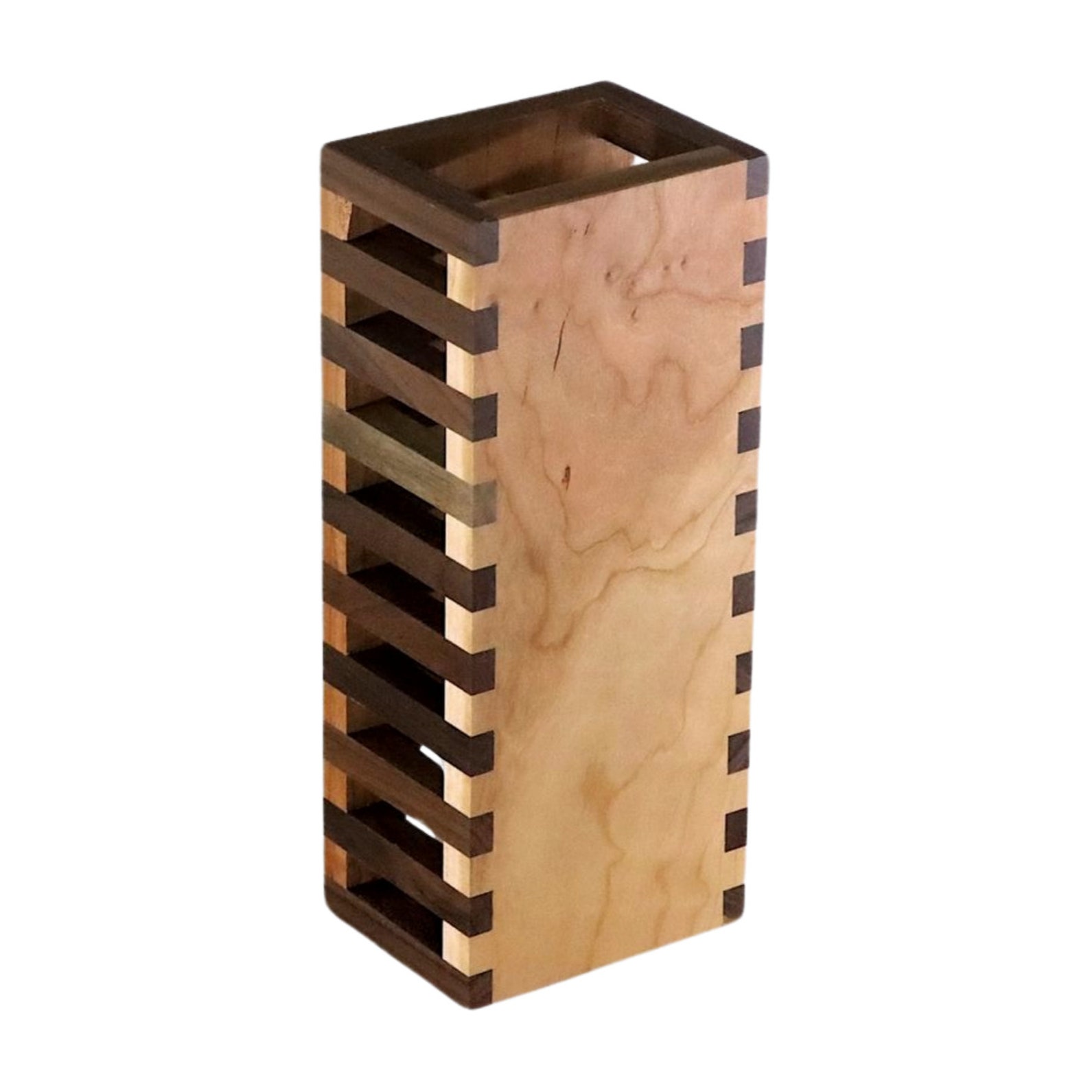 Cherry and Walnut Classic Dice Tower With See-through Skeleton Design ...