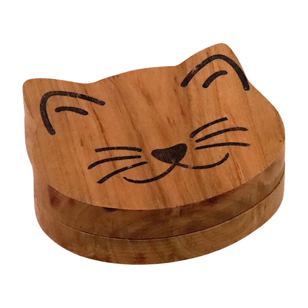 Cute Cat Dice Vault, Wood D20 Storage Case for Dnd, TTRPG, Whimsical ...