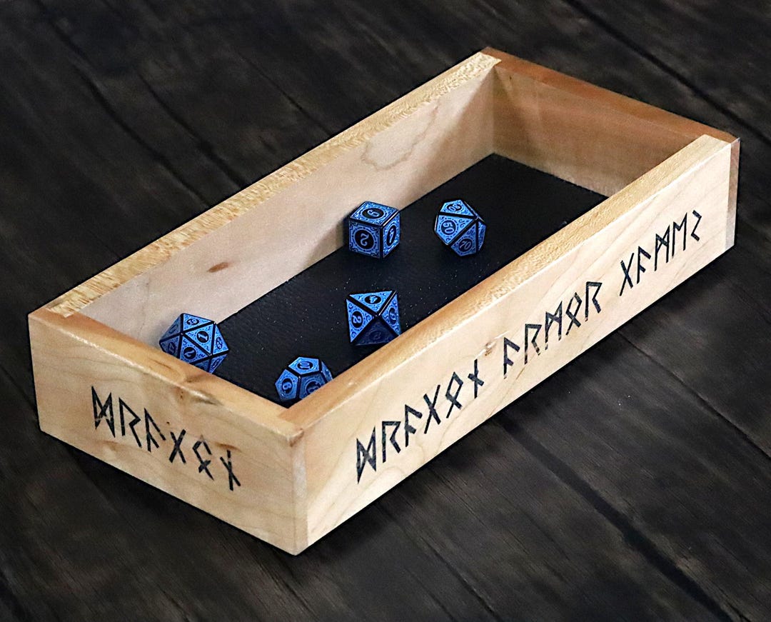 Viking Rune Dice Tray for Tabletop Gaming, Gamer Gift for Boyfriend ...