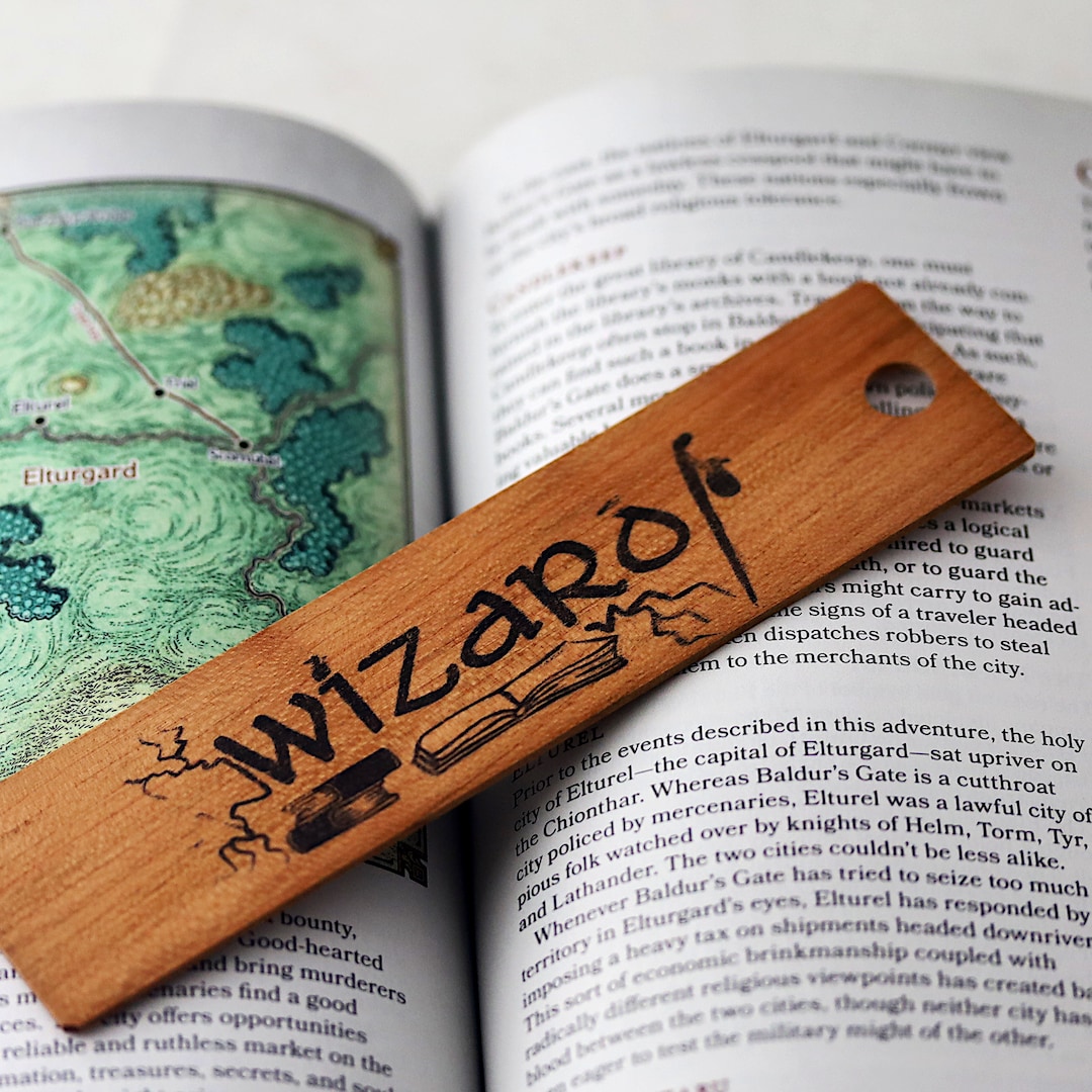 Dnd Character Bookmarks Wooden: Sorcerer, Wizard, Warlock, Druid ...
