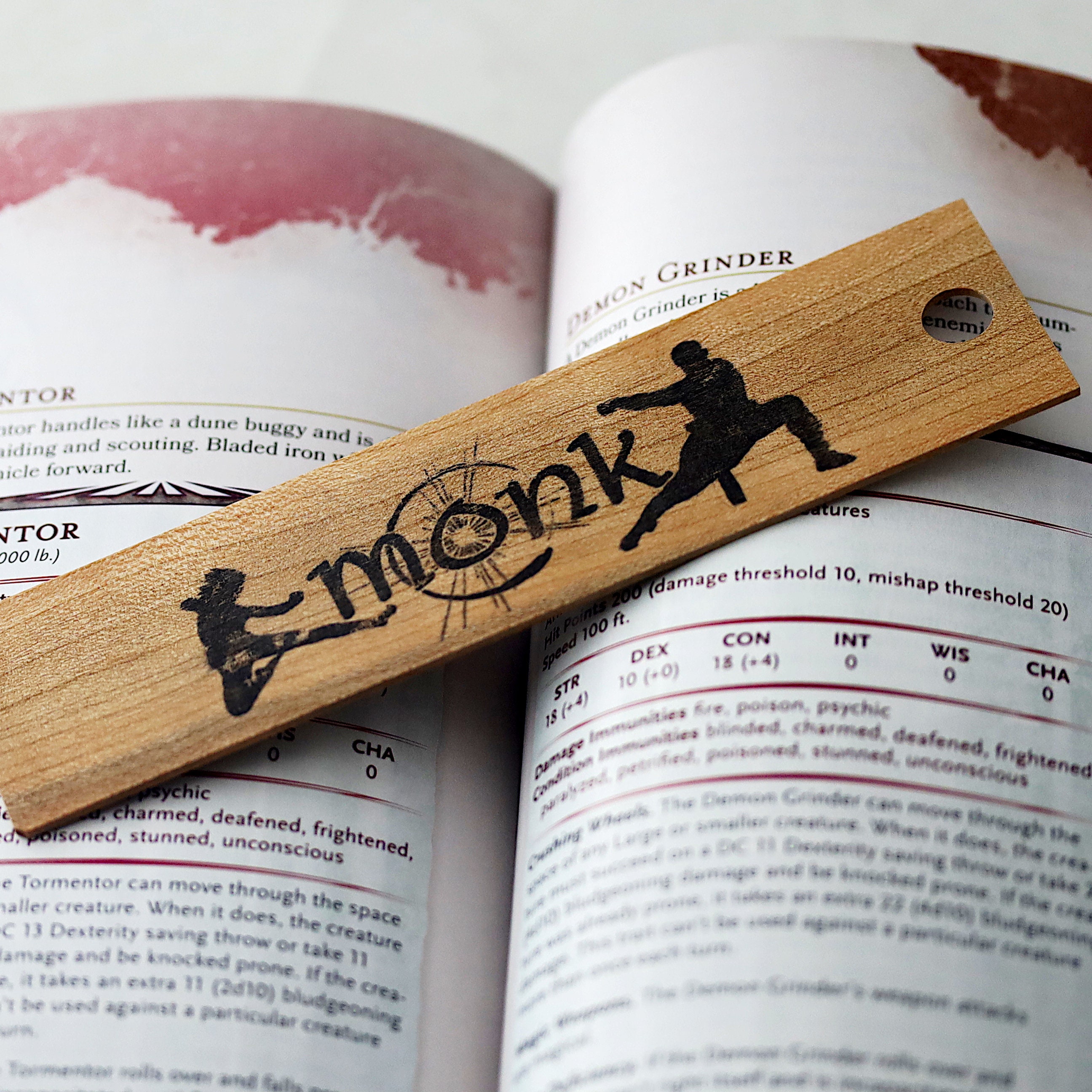 Dnd Classes Wooden Bookmark: Barbarian, Bard, Cleric, Druid, Fighter ...