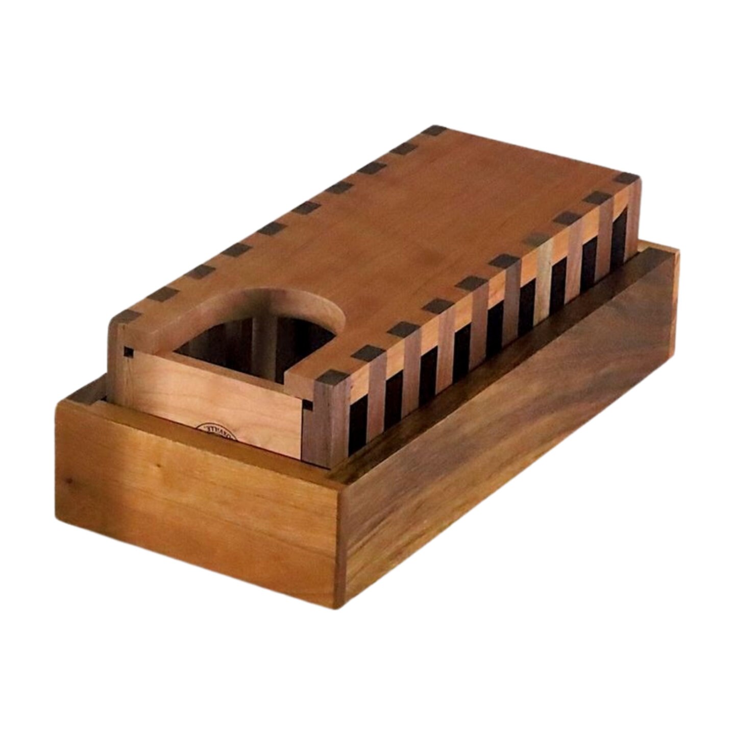 Cherry and Walnut Classic Dice Tower With See-through Skeleton Design ...