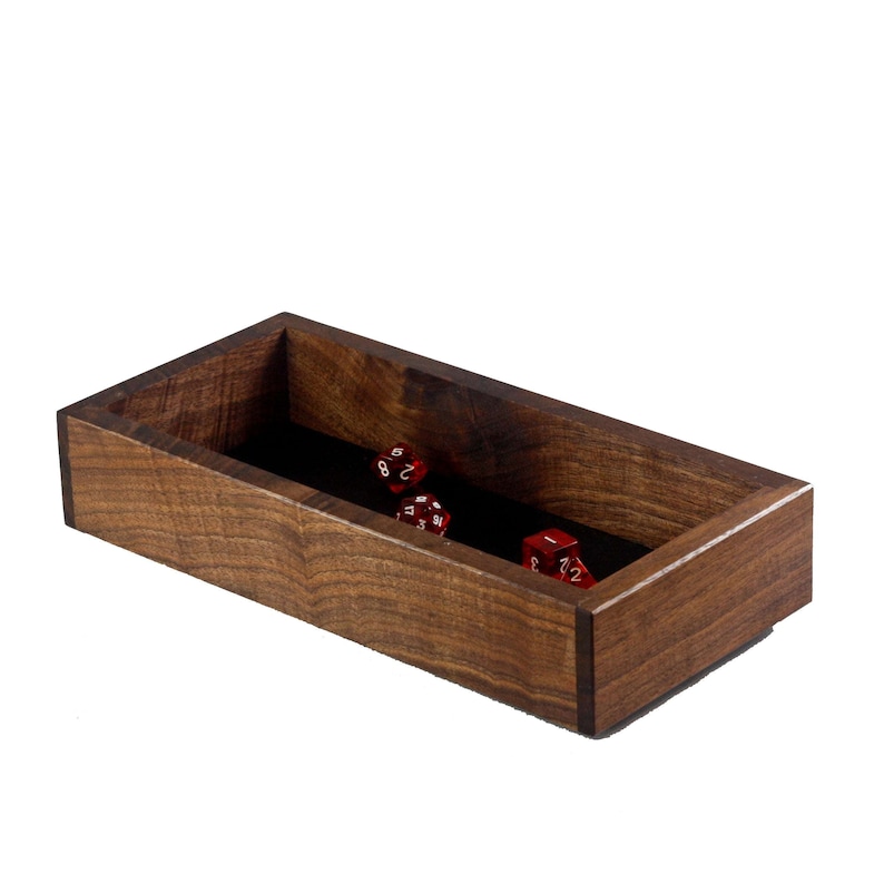 Walnut Dnd Dice Tray for Dnd, Shadowrun, TTRPG, Strategy and Fantasy ...