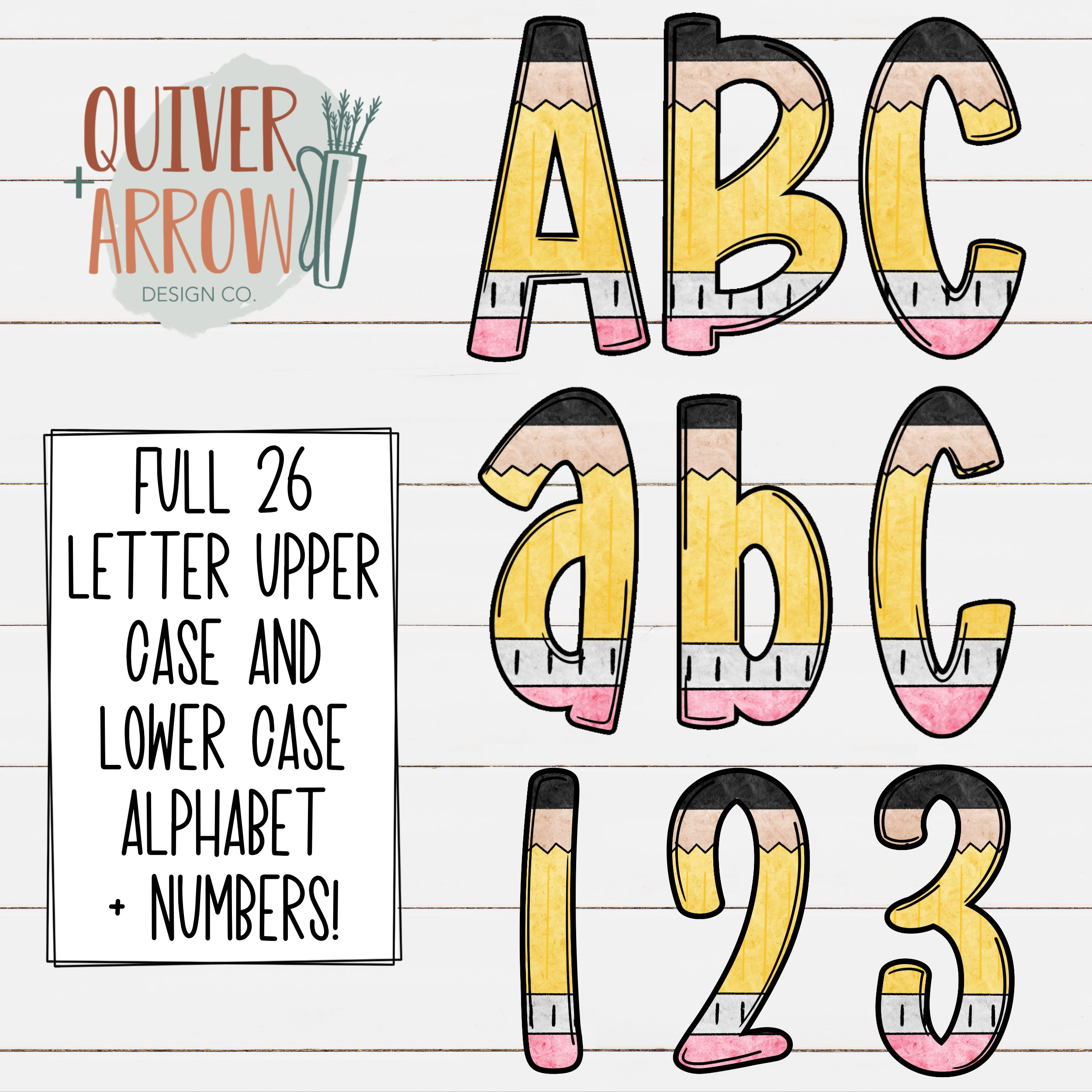 Pencil Doodle Letters Alphabet PNG | Hand Drawn Upper and Lower Case ...