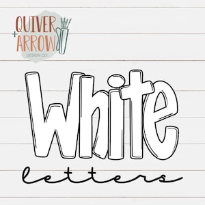 Doodle Letters White Alphabet PNG Hand Drawn Upper and Lower Case ...