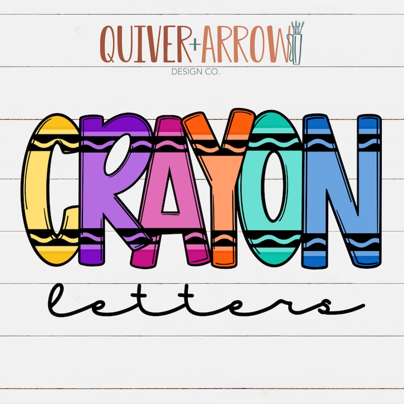 Letter Crayon - Etsy