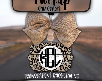 Car Charm Mock-up Digital Download Round Ornament | Etsy