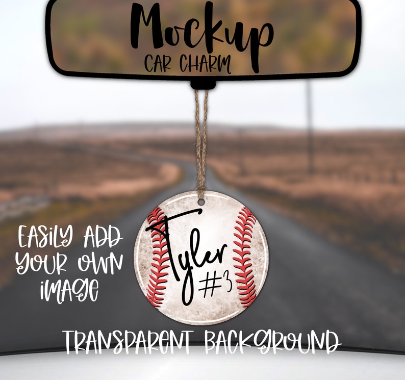 Car Charm Mock-up Digital Download | Round Ornament Sublimation - Etsy