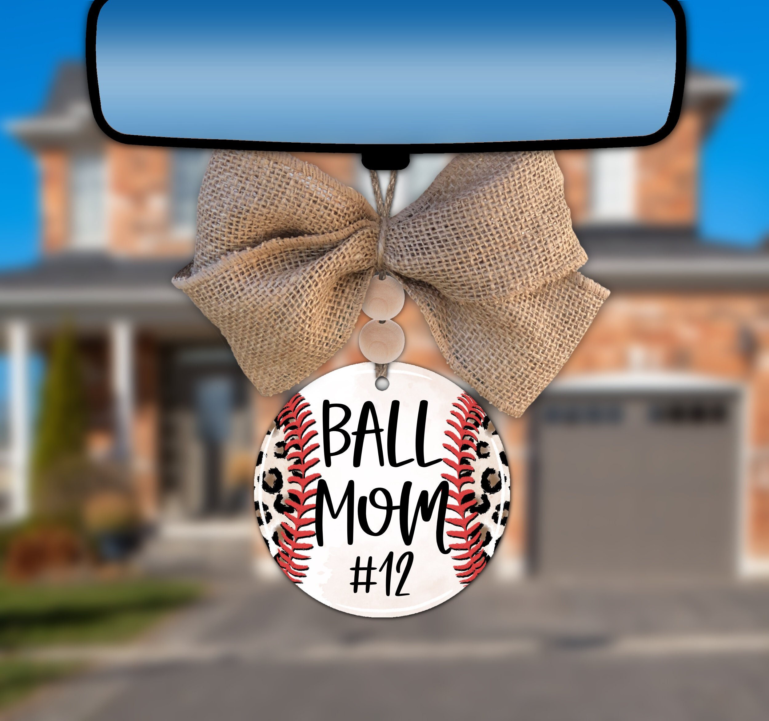 Leopard Baseball Car Charm Digital Download | Round Ornament - Etsy