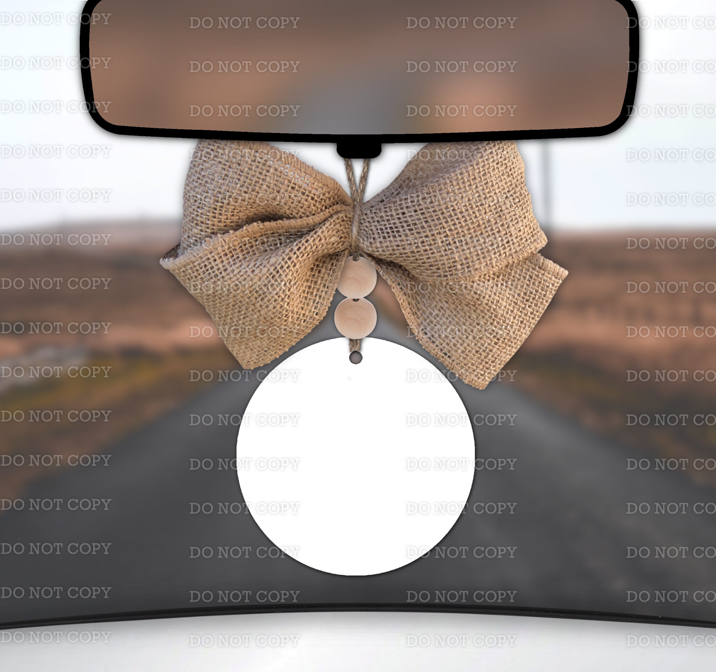 Car Charm Mock-up Digital Download Round Ornament - Etsy