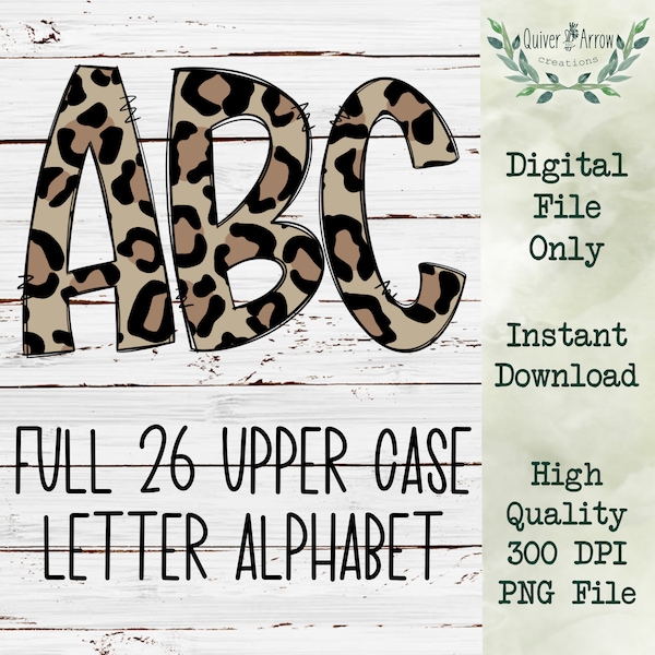 Animal Print Letters - Etsy