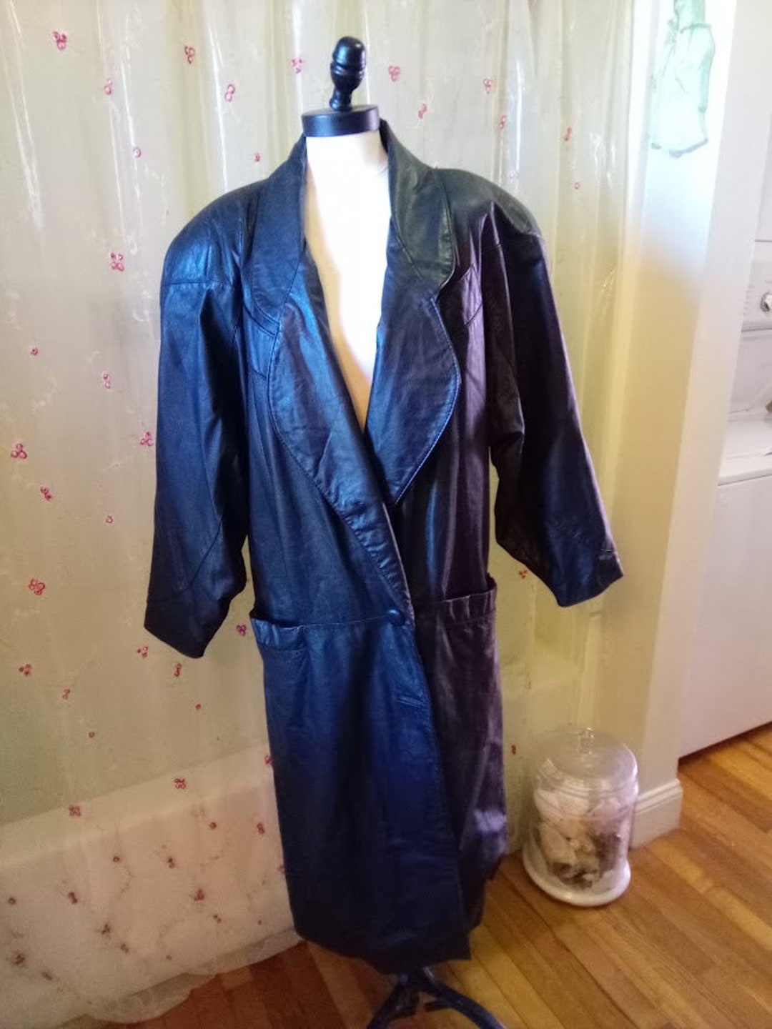 Global Identity G-III Leather Coat - Etsy