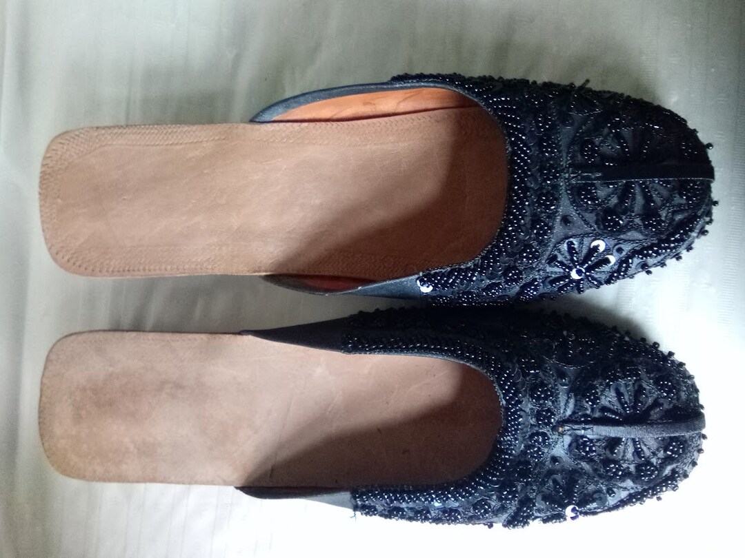 Bead & Sequin Lady's Mules - Etsy