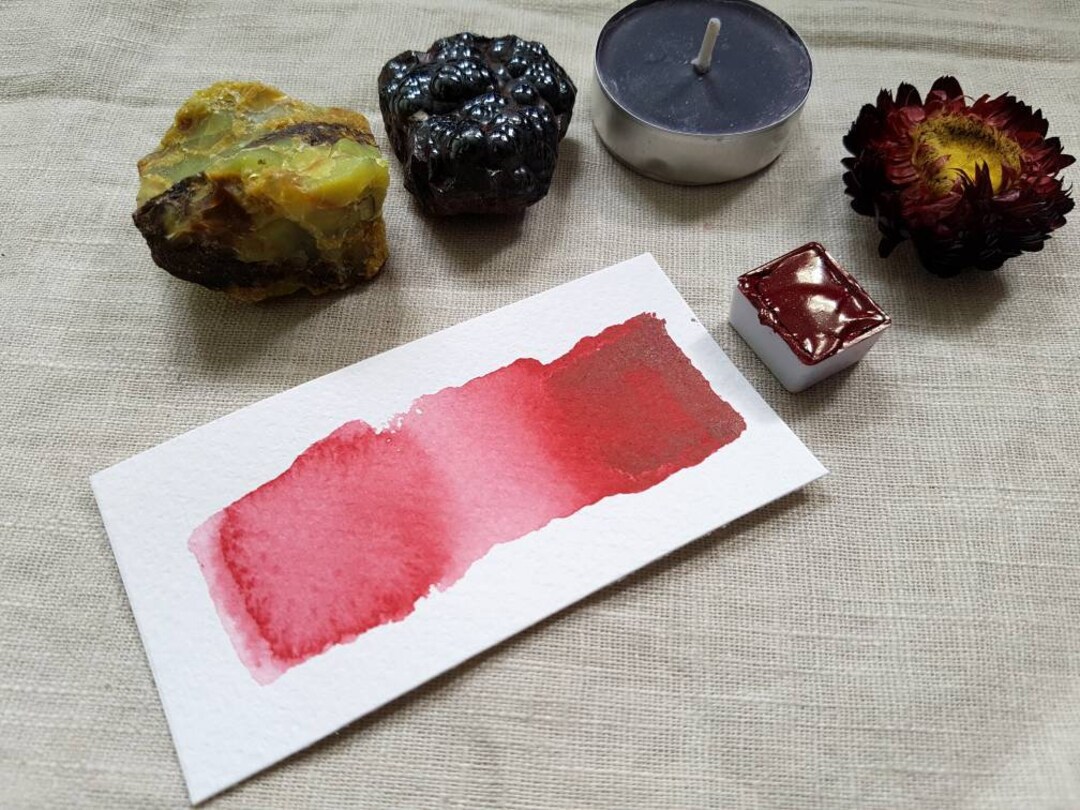 Pyrrol Rubin - Single Half Pan - Handgemachte Aquarellfarben - Etsy ...