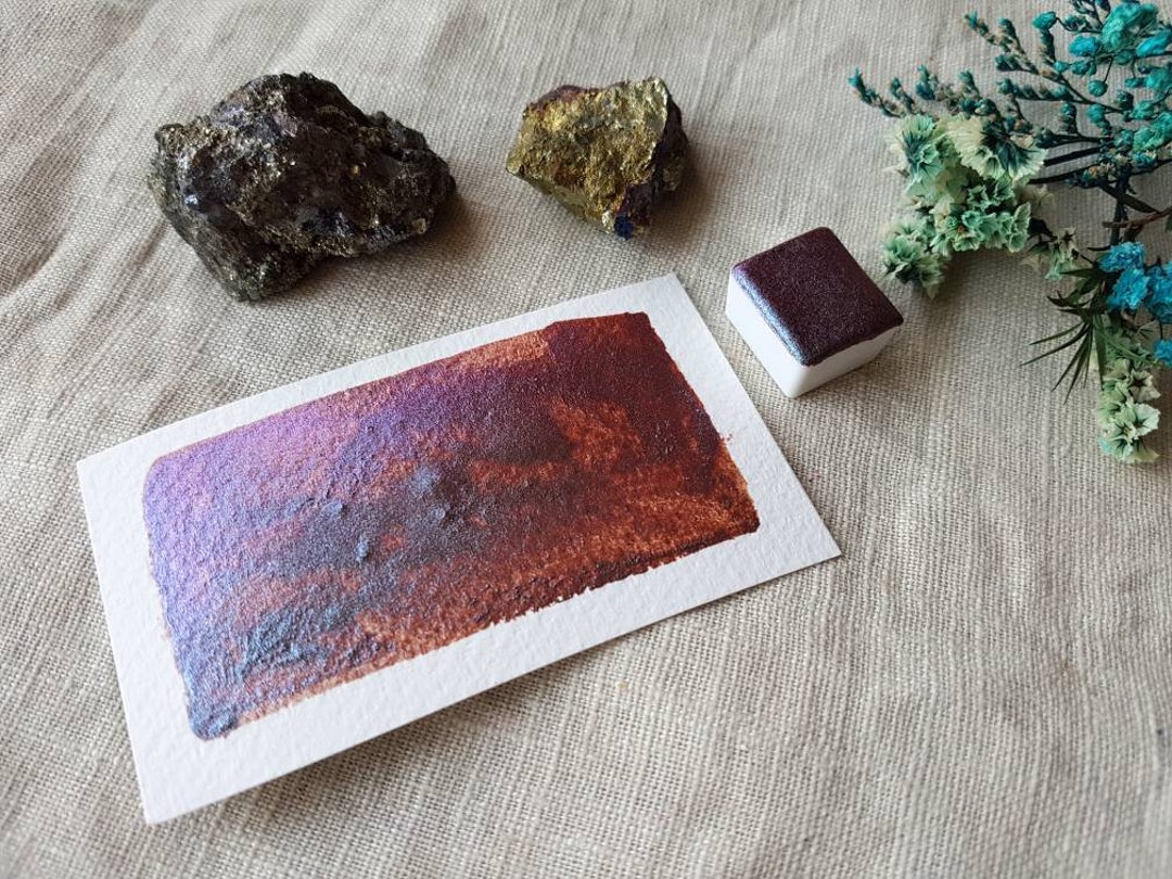 Typhoon - Chameleons Purple/red/blue - Handmade Watercolours - Etsy