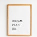 Printable Poster ,art Digital,dream Plan Do,printable Wall Art ...