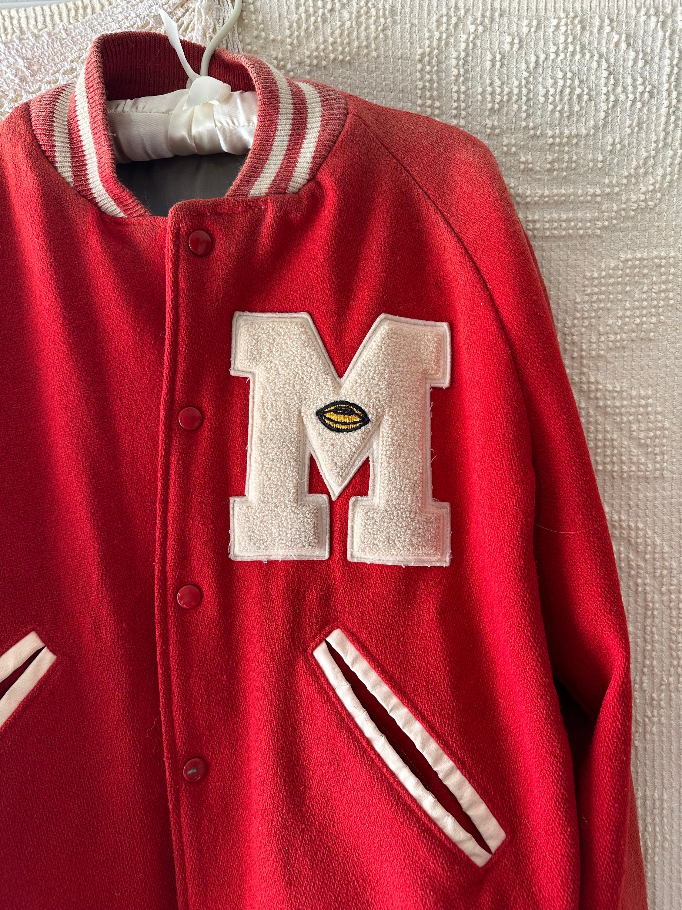 Vintage 1963 Red Varsity Letterman Jacket - Etsy