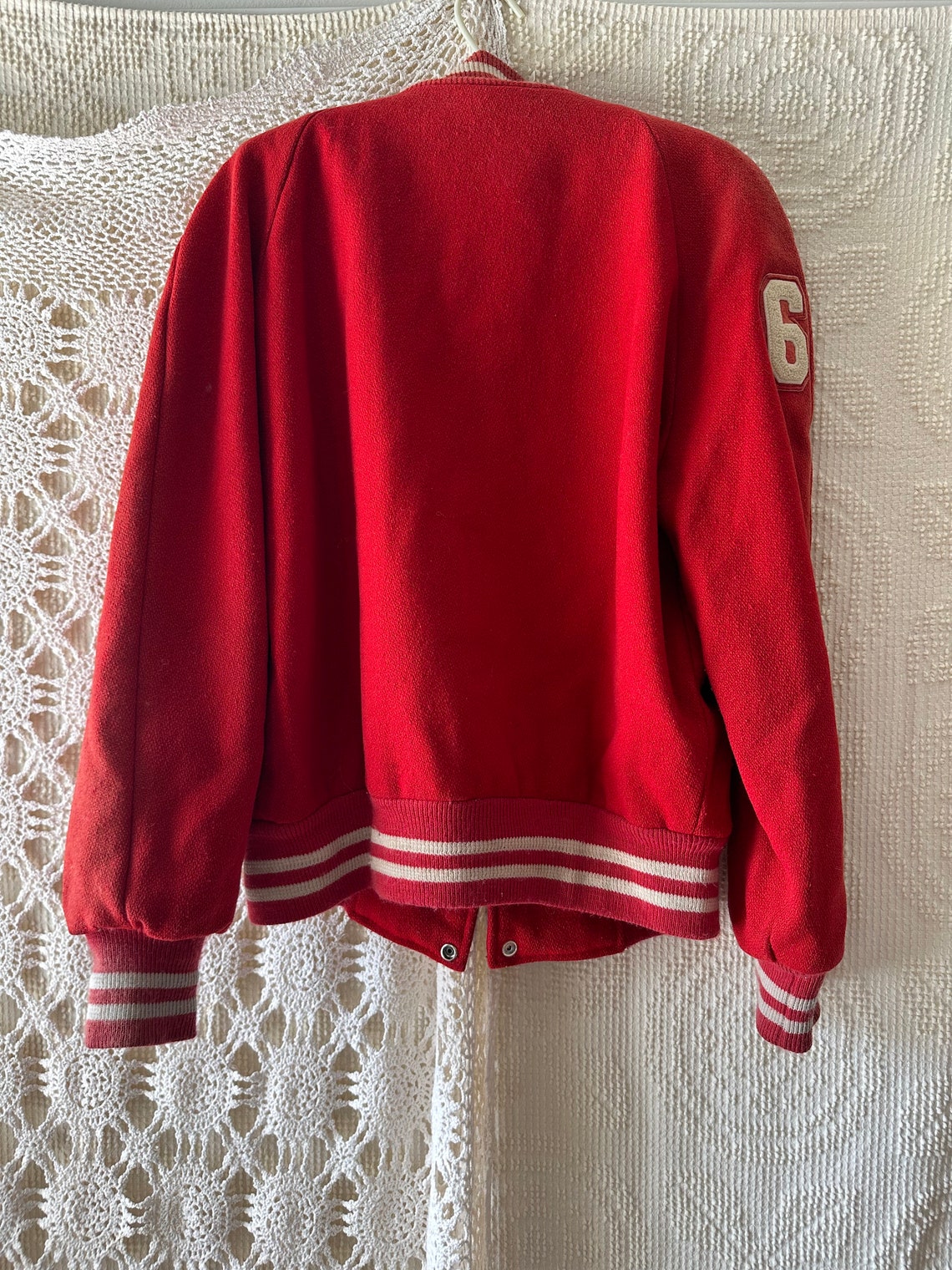Vintage 1963 Red Varsity Letterman Jacket - Etsy