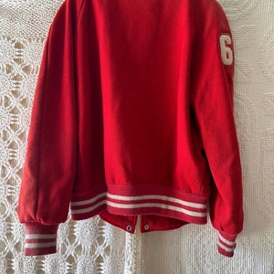 Vintage 1963 Red Varsity Letterman Jacket - Etsy