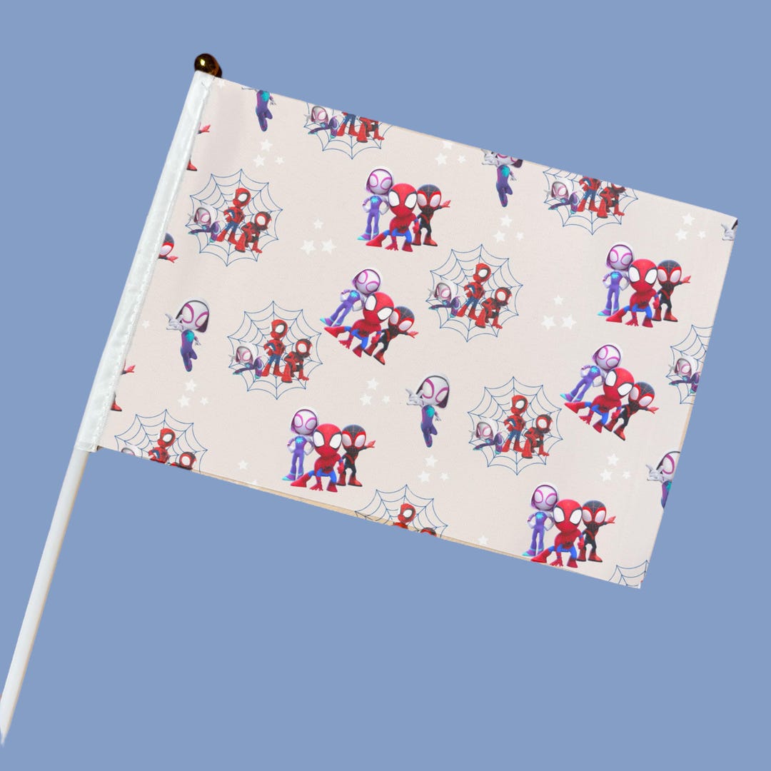 Mini Stroller Flag With Clip | Spidey Boy and Friends | Theme Park ...