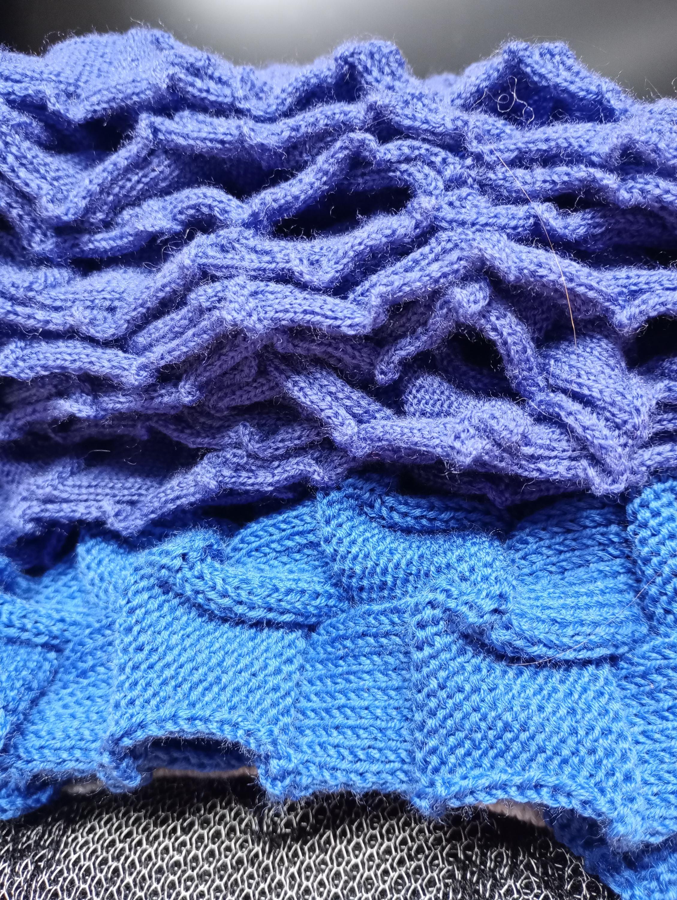 Origami Scarf Machine Knitting Pattern: Garter Carriage (instant PDF ...