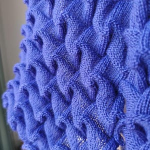 Origami Scarf Machine Knitting Pattern: Garter Carriage (instant PDF ...