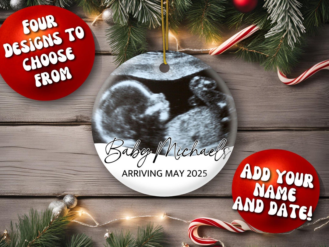 Personalized Sonogram Ornament, Custom Baby Scan Keepsake, See You in ...