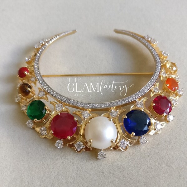 Indian Brooch - Etsy