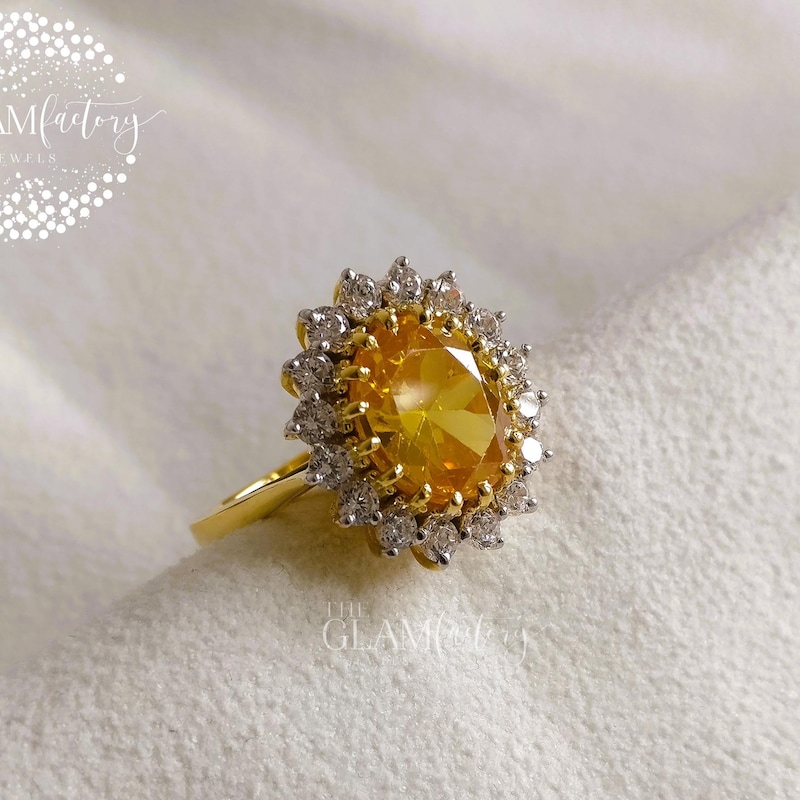 Victorian Yellow Sapphire - Etsy