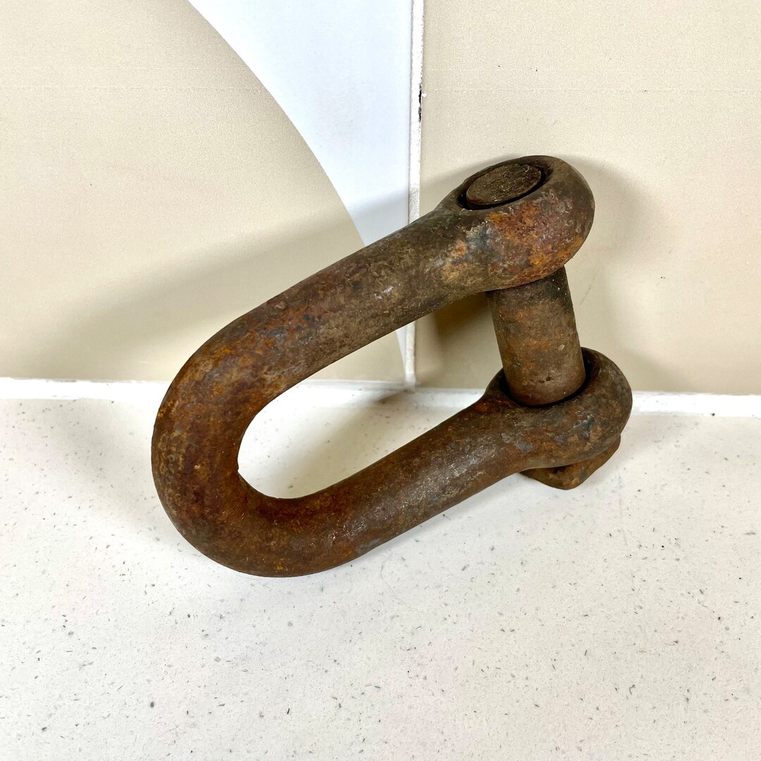 Iron Shackle Clevis With Threaded Bold Forged D Ring Chain Pulley - Etsy