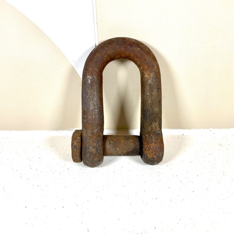 Iron Shackle Clevis With Threaded Bold Forged D Ring Chain - Etsy