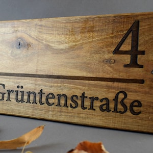 Personalized Laser Engraved Custom Text at Wooden Walnut Sign / Plate ...
