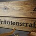 Engraved Walnut Wood Street Sign With Laser Personalized - Etsy