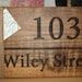 Engraved Walnut Wood Street Sign With Laser Personalized - Etsy