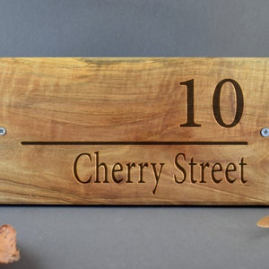Personalized Laser Engraved Custom Text at Wooden Walnut Sign / Plate ...